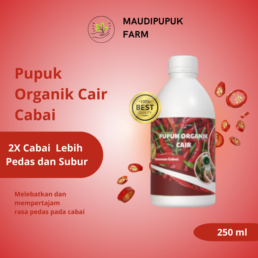Jual Pupuk Organik Cair Tanaman Cabai POC Kompos Pelebat Buah Cabe Anti Rontok | Shopee Indonesia