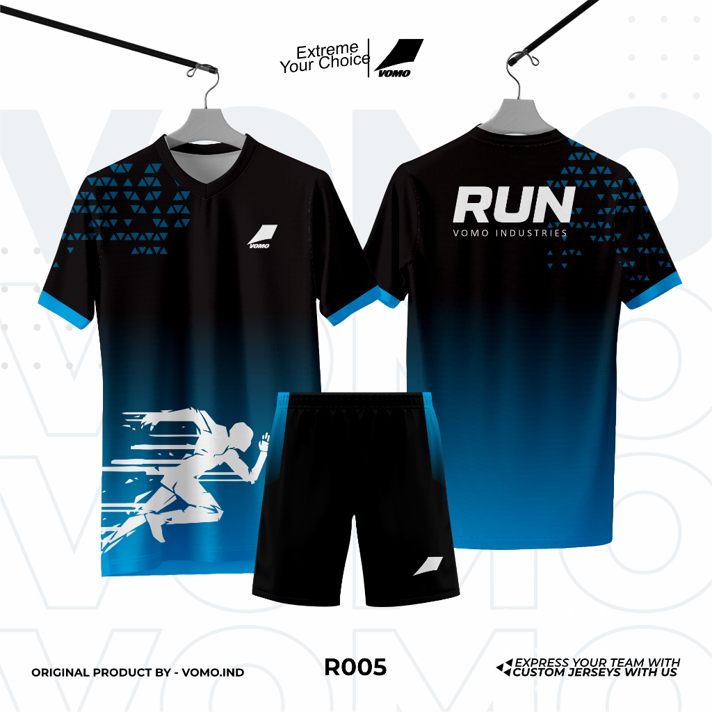 Jual Jersey Jogging/Lari/Running/Maraton Full Printing Kostum Nama ...