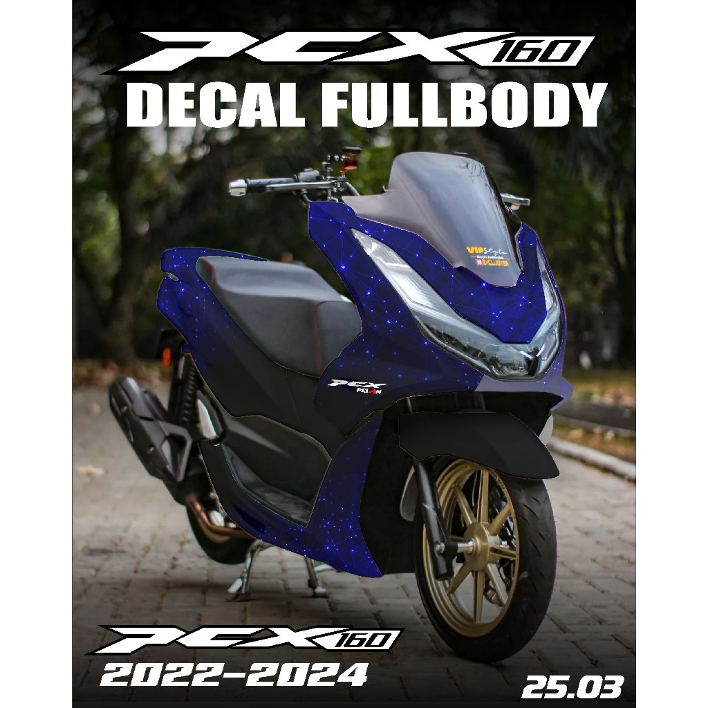 Jual COD TERBARU Decal Stiker DECAL PCX 160 FULL BODY NEW DESIGN ...