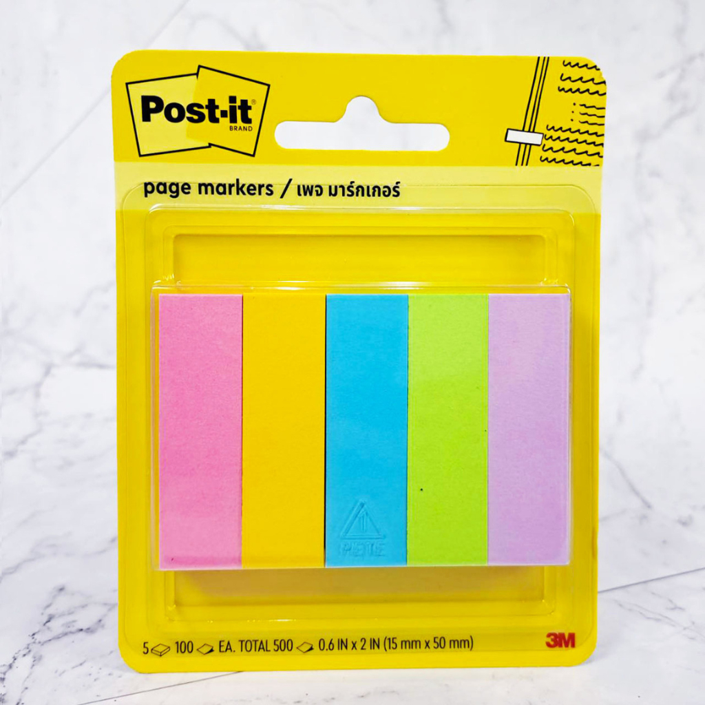 Jual 3M Post-it 5 Warna x 100 Lembar (15 x 50 mm) Cat. #670-5ASST ...