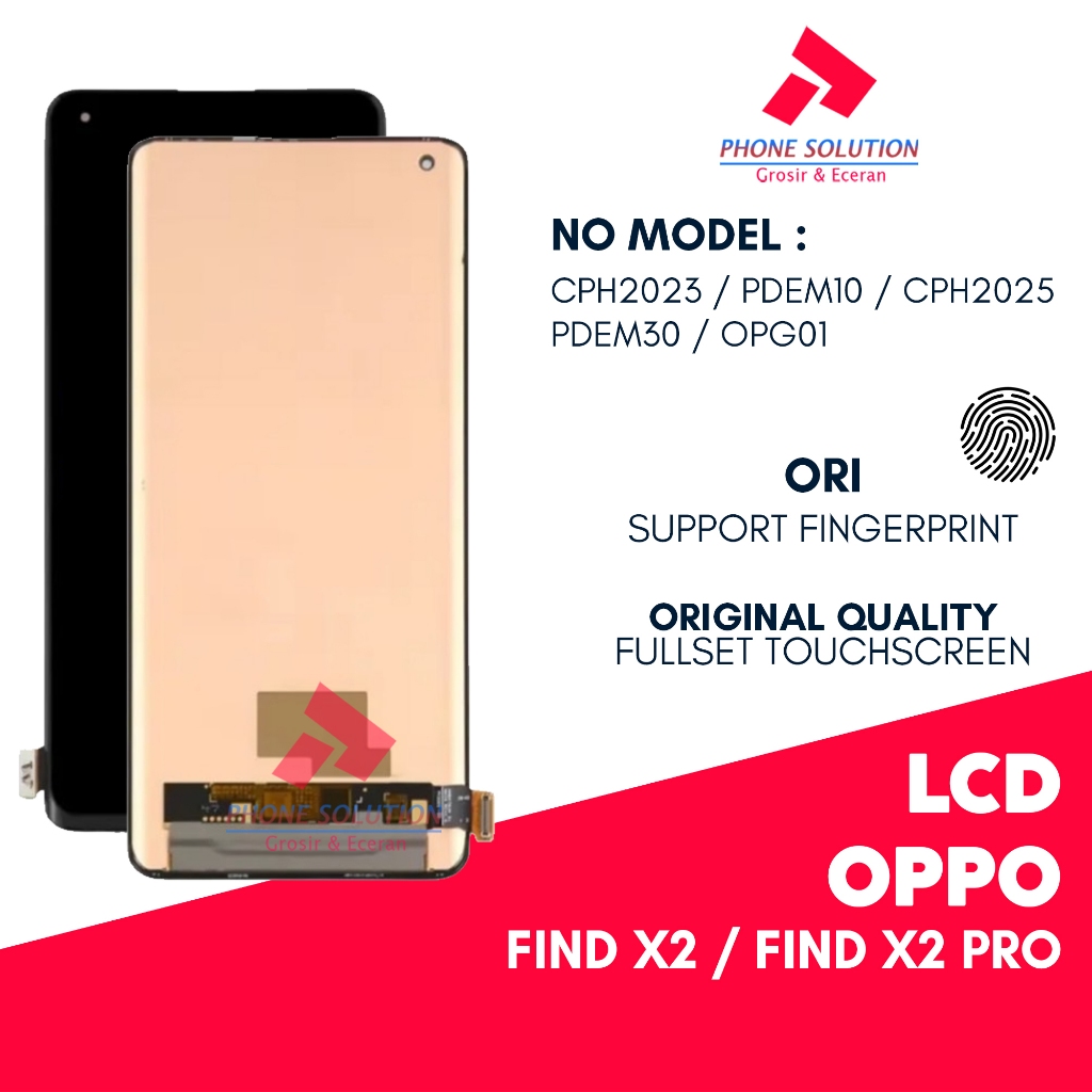 Jual LCD Oppo Find X2 / X2 Pro - Fingerprint Fullset Touchscreen ...