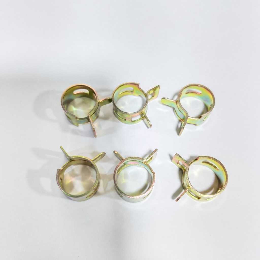 Jual KLEM KLIP SELANG BENSIN RADIATOR GOLD/SILVER KOMPRESOR CLAMPS ...