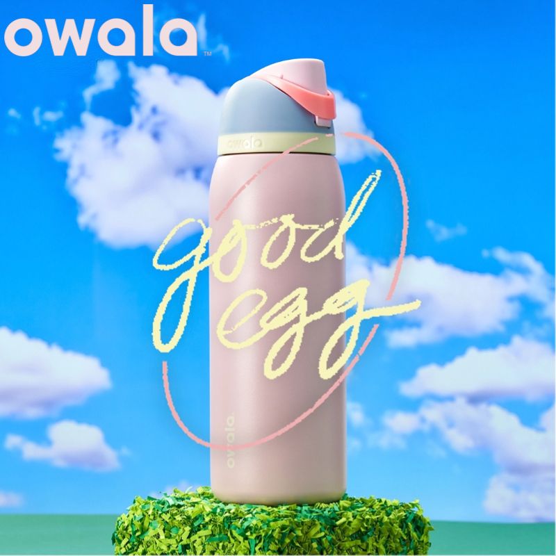 Jual Owala FreeSip 32oz/24oz Good Egg Insulated Stainless Steel Water ...
