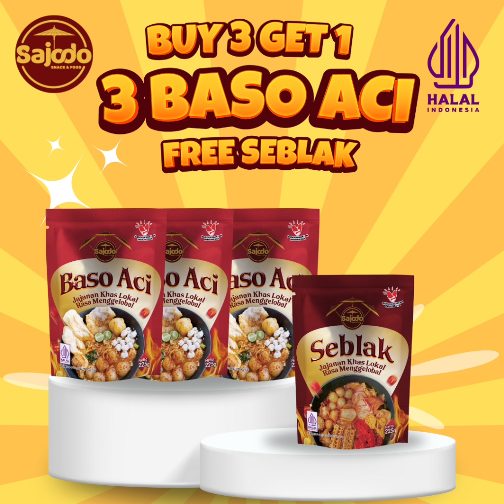 Jual SAJODO - BELI 3 BASO ACI FREE 1 SEBLAK INSTANT VIRAL | Shopee ...
