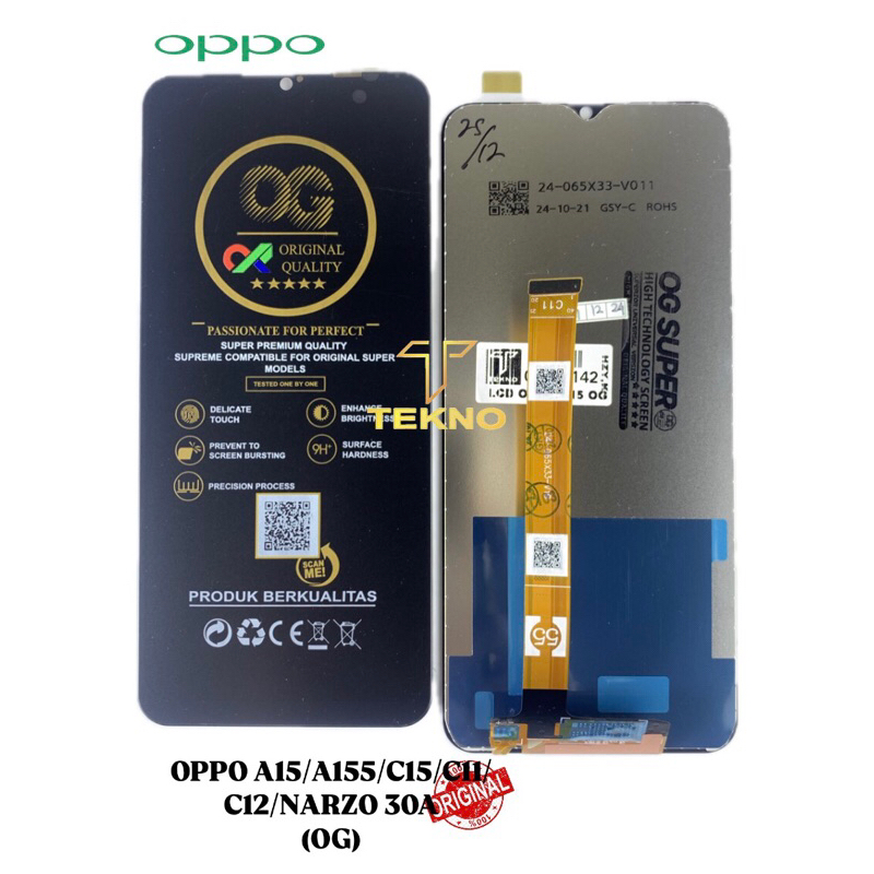 Jual Lcd oppo a15 (og) fullset | Shopee Indonesia