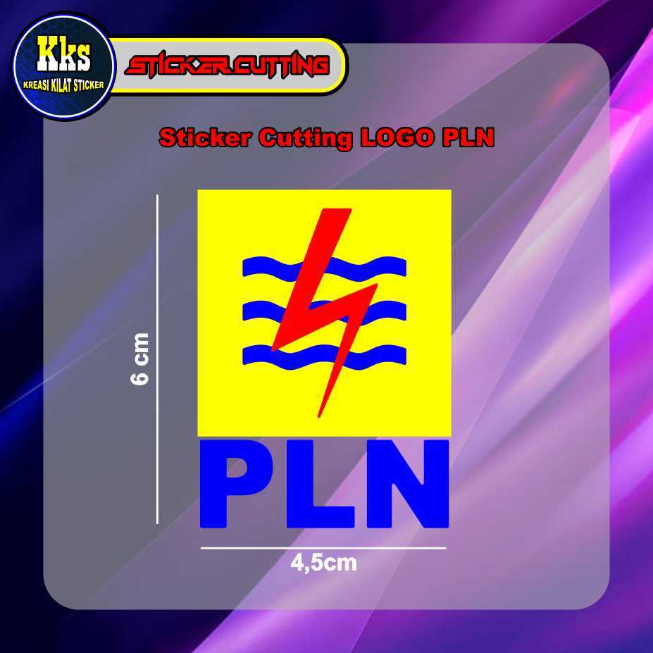 Jual Sticker Logo PLN Sticker Cutting bahan REFLEKTIF MENYALA JIKA ...