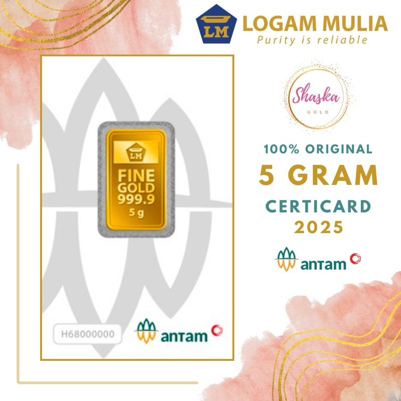 Jual [REG] Logam Mulia Emas ANTAM 5 gram 2025 | Shopee Indonesia