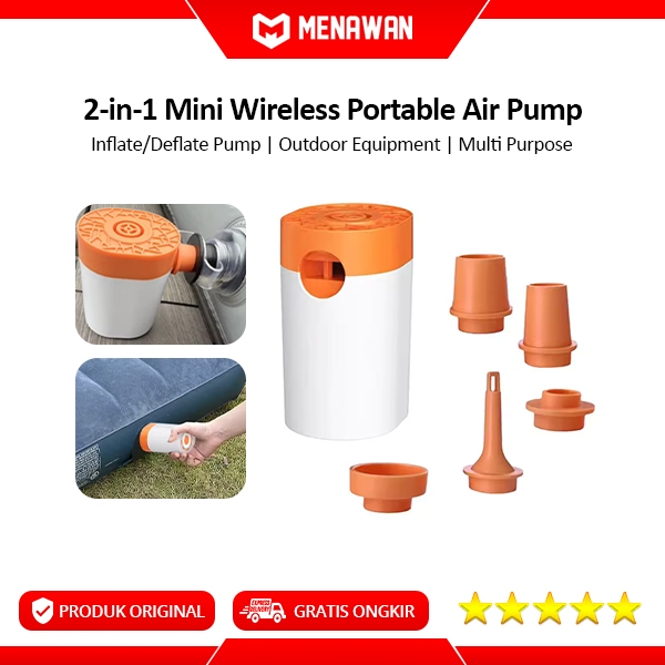 Jual Mini Wireless Air Pump Compressor Pompa Angin Portable Elektrik ...
