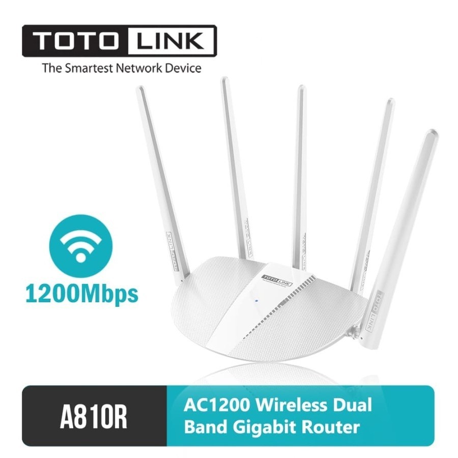 Jual TOTO LINK AC1200 Router Wireless Dual Band Gigabit A810R | Shopee ...