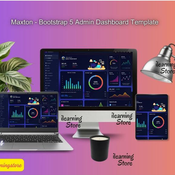 Jual [P1] Maxton - Bootstrap 5 Admin Dashboard Template | Shopee Indonesia
