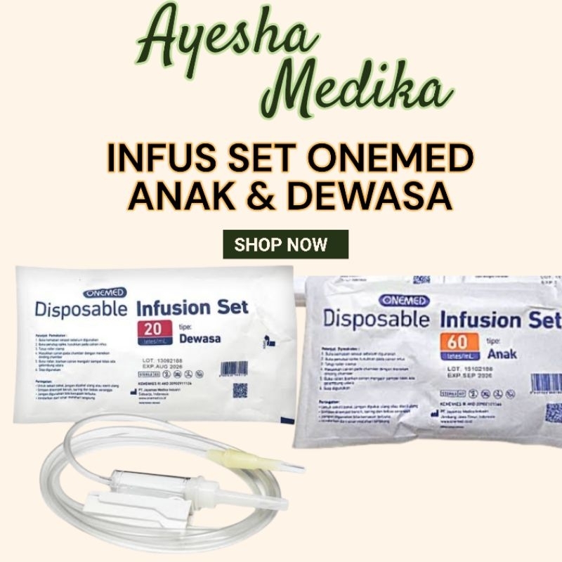 Jual INFUS SET ONEMED DEWASA & ANAK | Shopee Indonesia
