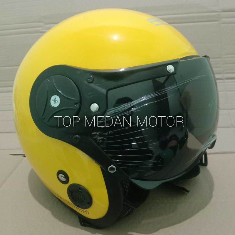 Jual HELM BOGO PILOT AFR KUNING | Shopee Indonesia