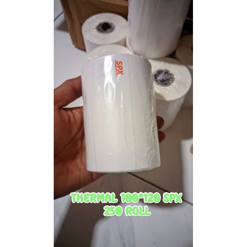 Jual Kertas Label Thermal Stiker 100x120 mm isi 250 pcs roll dan Lipat ...