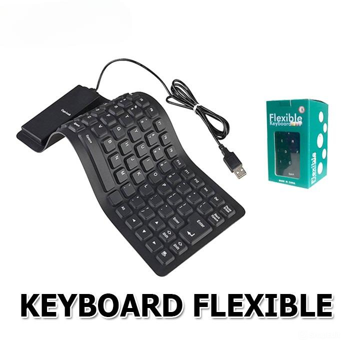 Jual Keyboard Flexible USB Cable bahan Karet elastis anti air | Shopee ...