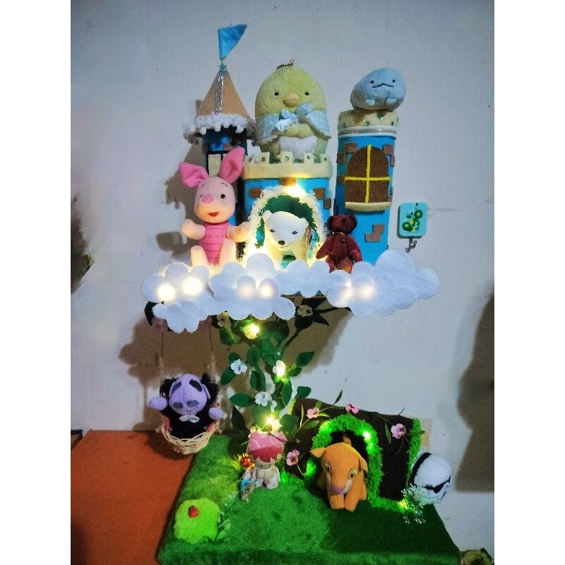 Jual Rumah boneka, rumah figur, rumah sumiko, alas boneka tema castle ...