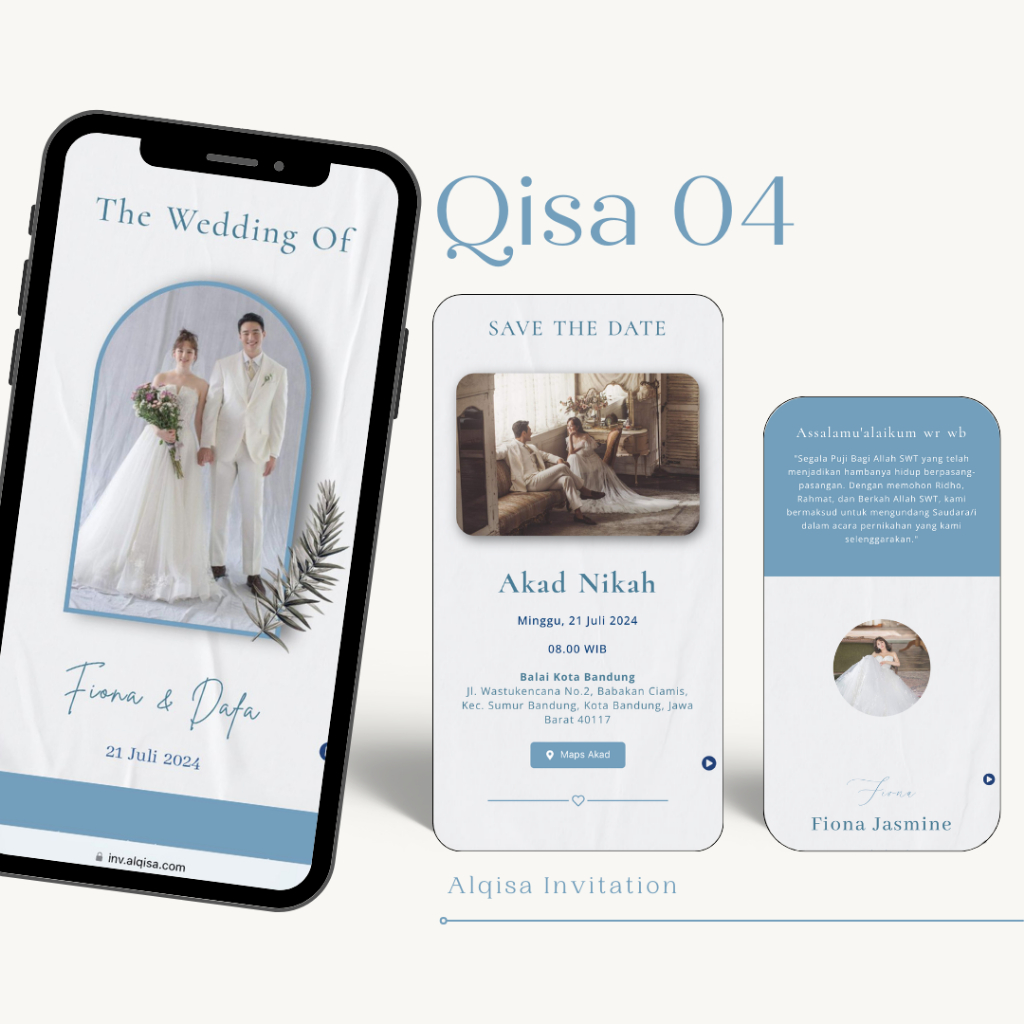 Jual UNDANGAN DIGITAL WEBSITE UNDANGAN WEB TEMA QISA-004 | UNDANGAN ...