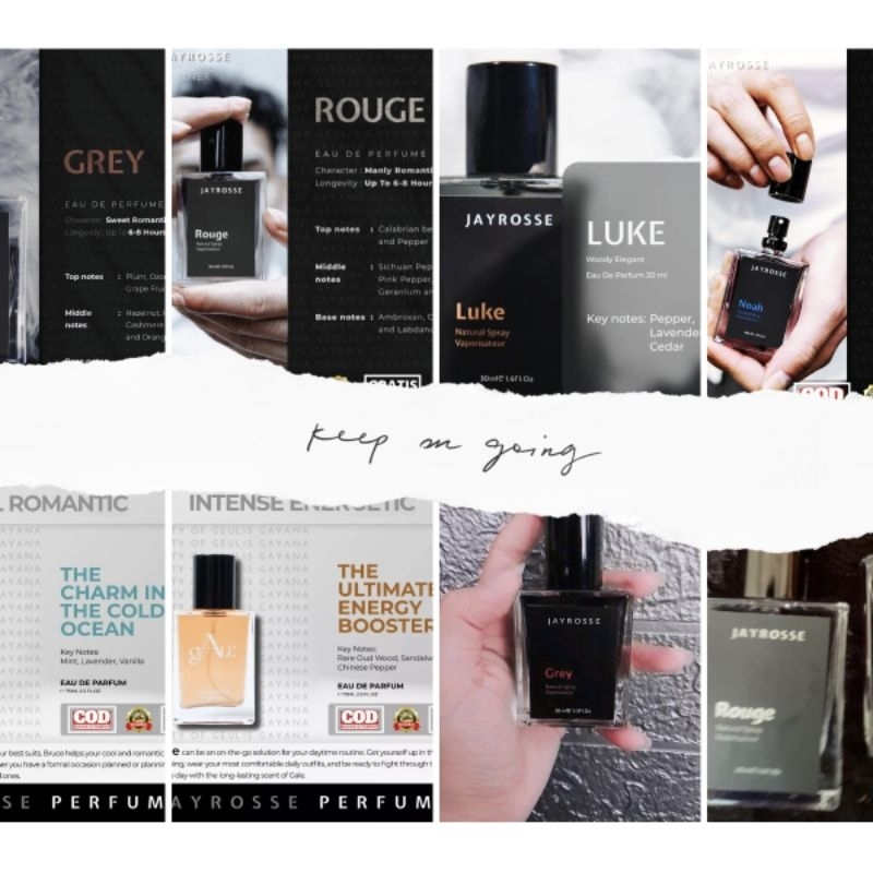 Jual Parfum Jayrosse Exclusive Grey Rouge Noah Luke Perfume 100ml ...