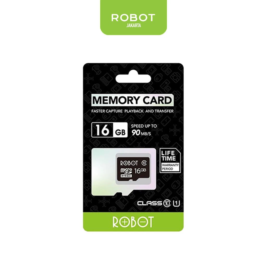 Jual ROBOT TF Card 16GB Memory Card With Package High Speed Class 10 ...
