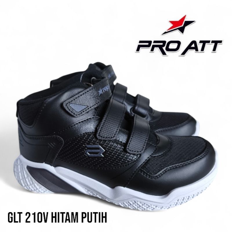 Jual Sepatu Sekolah PRO ATT Sepatu Sekolah Anak SD TK PAUD Sepatu Anak Boot Perekat Tinggi Hitam ...