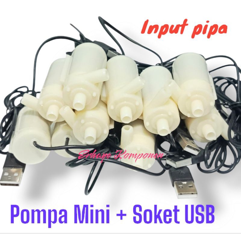 Jual BARU!! Pompa Mini + Soket USB Pompa Aquarium Mini 5V Pompa mini ...