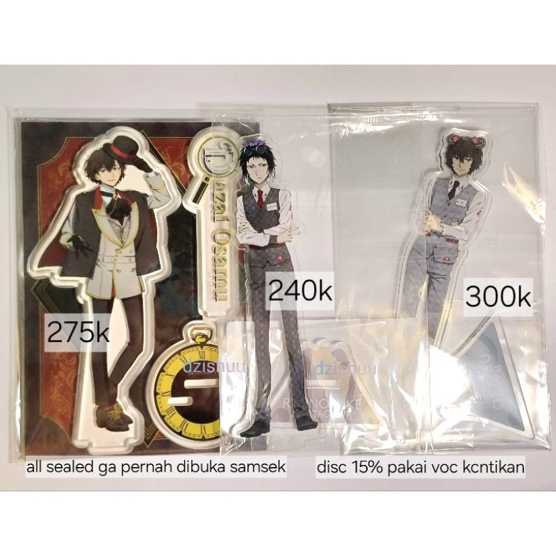 Jual standee dazai bsd melody collab akutagawa fuji sanrio highland ...