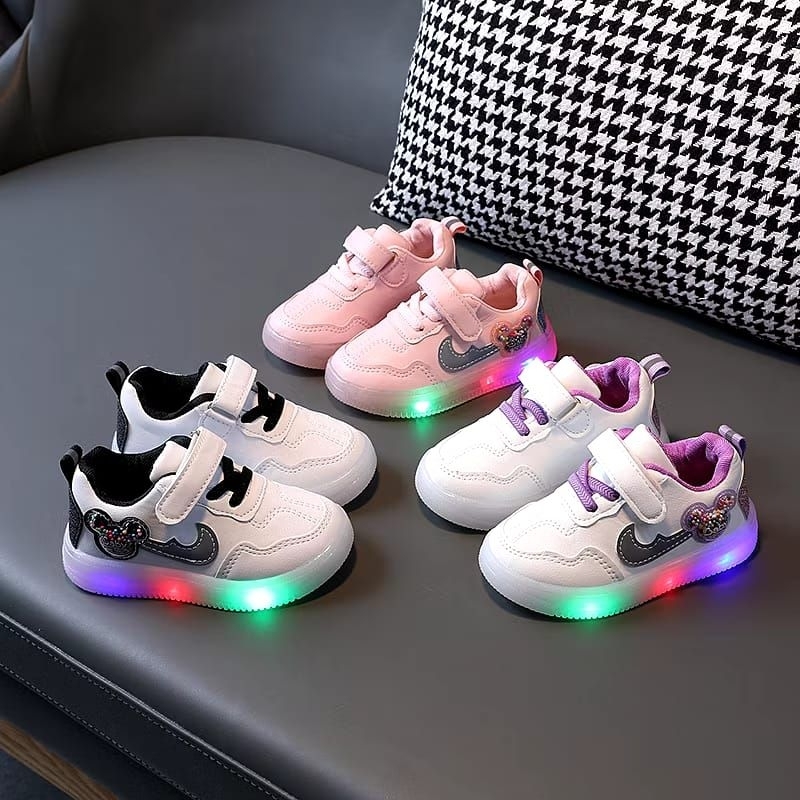 Jual [Moon Baby] Sepatu Sneakers Anak Sepatu Lampu LED MITCHI SAND ...