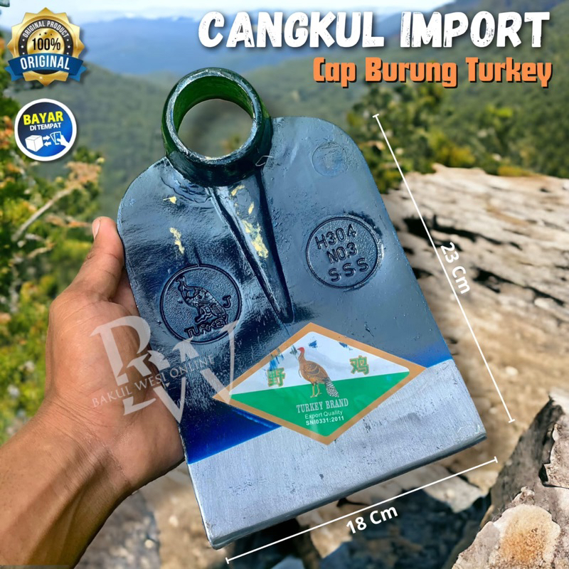 Jual Cangkul Cap Ayam Bulat Turkey Brand - Pacul Anti Gompal Mleot Baja ...