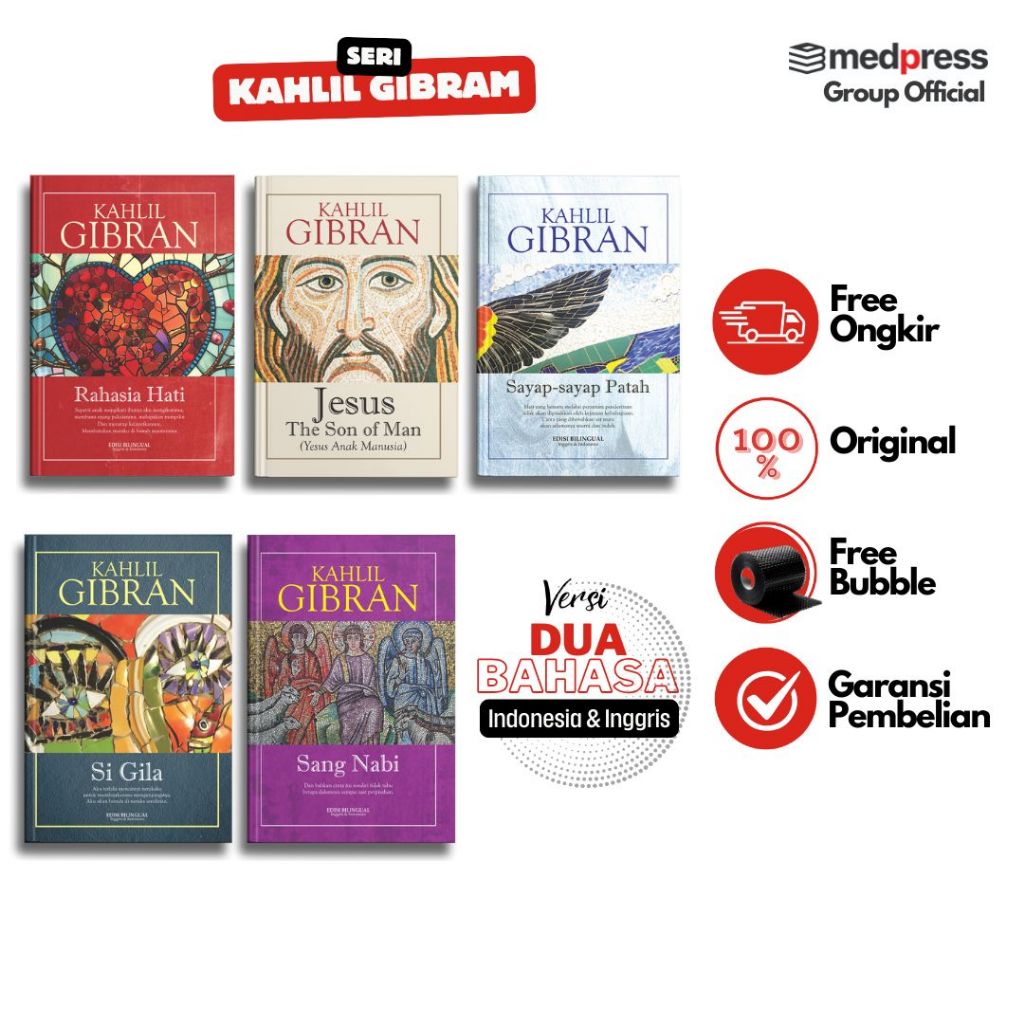 Jual BUKU SERI KAHLIL GIBRAN -- Yesus Sang Anak Manusia - Rahasia Hati ...