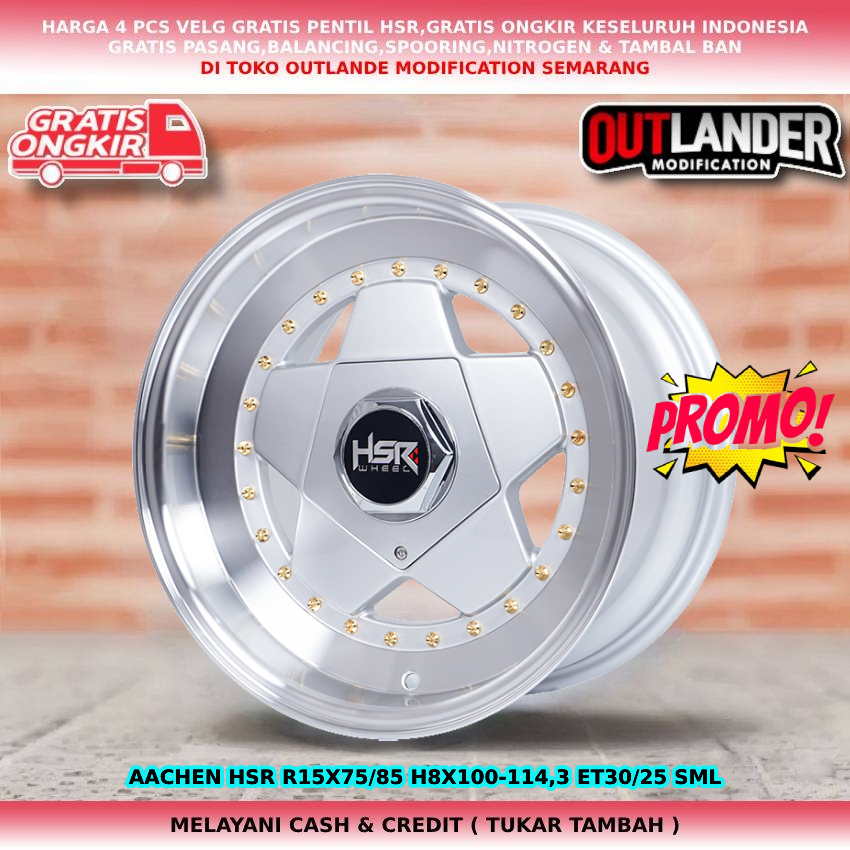 Jual Velg mobil ring 15 celong mobilio avega yaris fiesta mazda2 avanza livina confero hsr aache ...