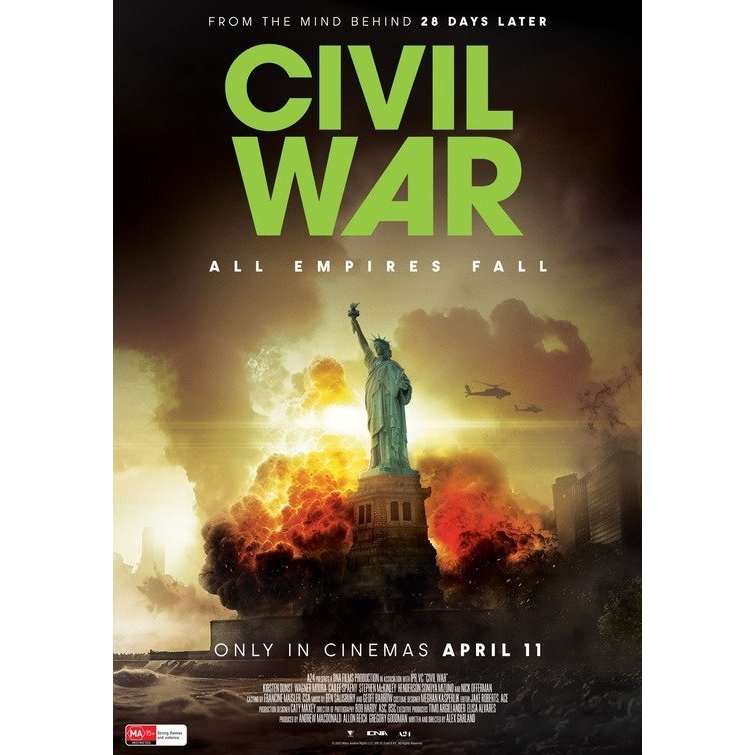 Jual Kaset DVD Movie Box Office : Civil War (2024) | Shopee Indonesia
