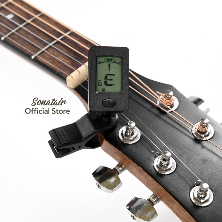 Jual Sonatair Alat Stem Nada Gitar ST01 Tuner Digital Termasuk Baterai ...