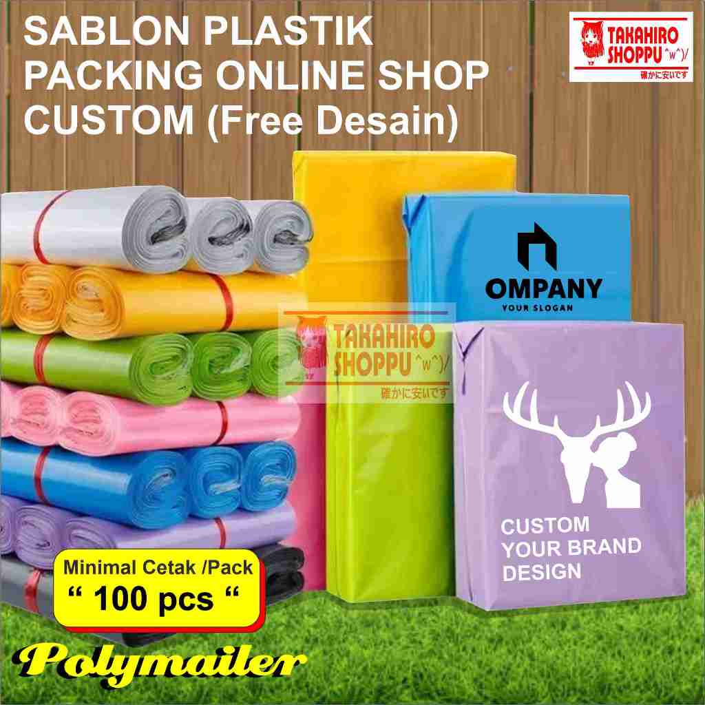 Jual Sablon Plastik Polymailer / Sablon Plastik Kemasan Packing Online ...