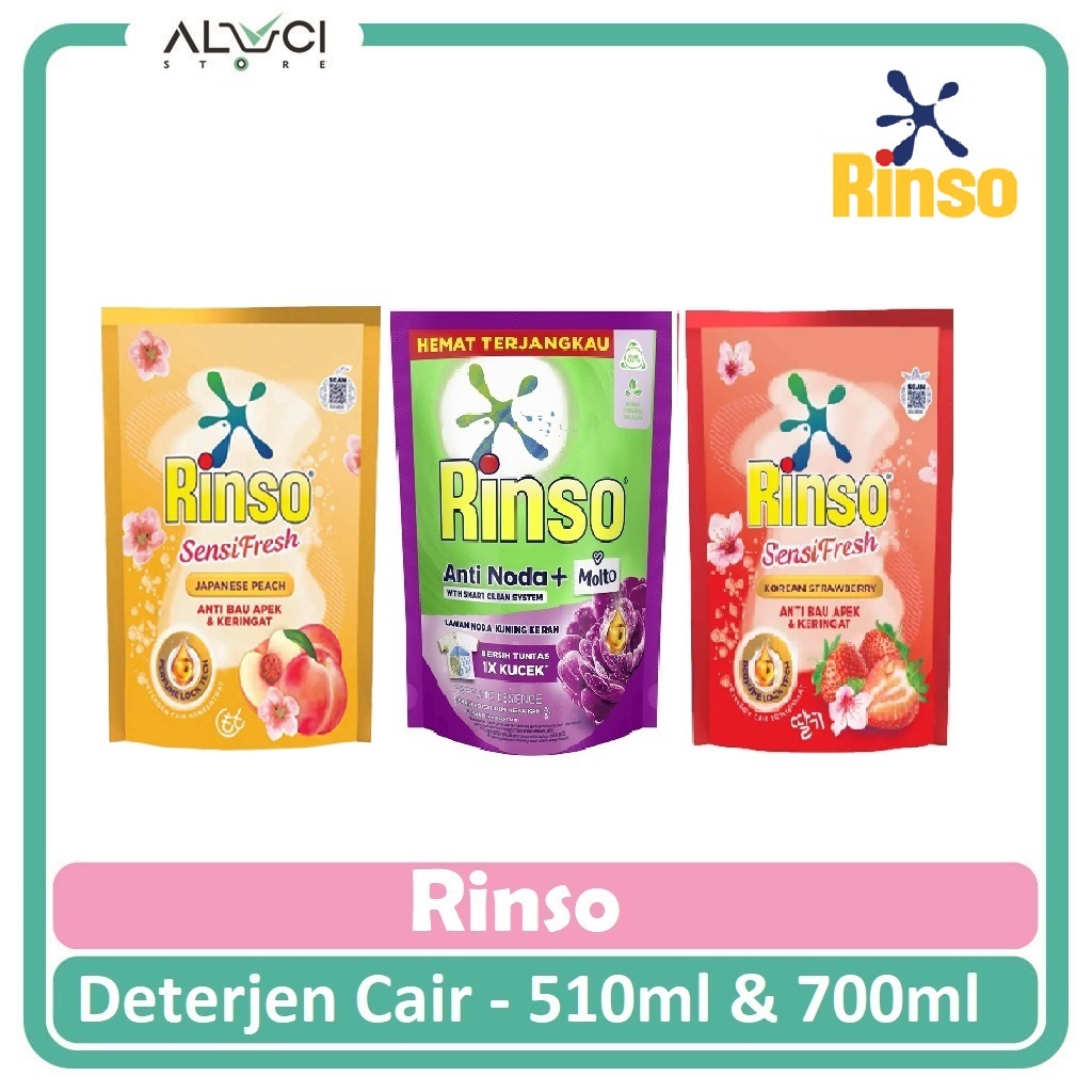 Jual Rinso Sensi Fresh Anti Noda +Molto Sabun Cuci Pakaian Deterjen ...