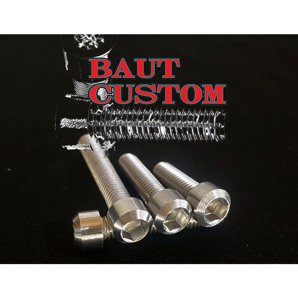 Jual Baut 12 / Baut M8 / Baut L6 Stainless Custom Model Titanium Universal Anti Karat Baut ...