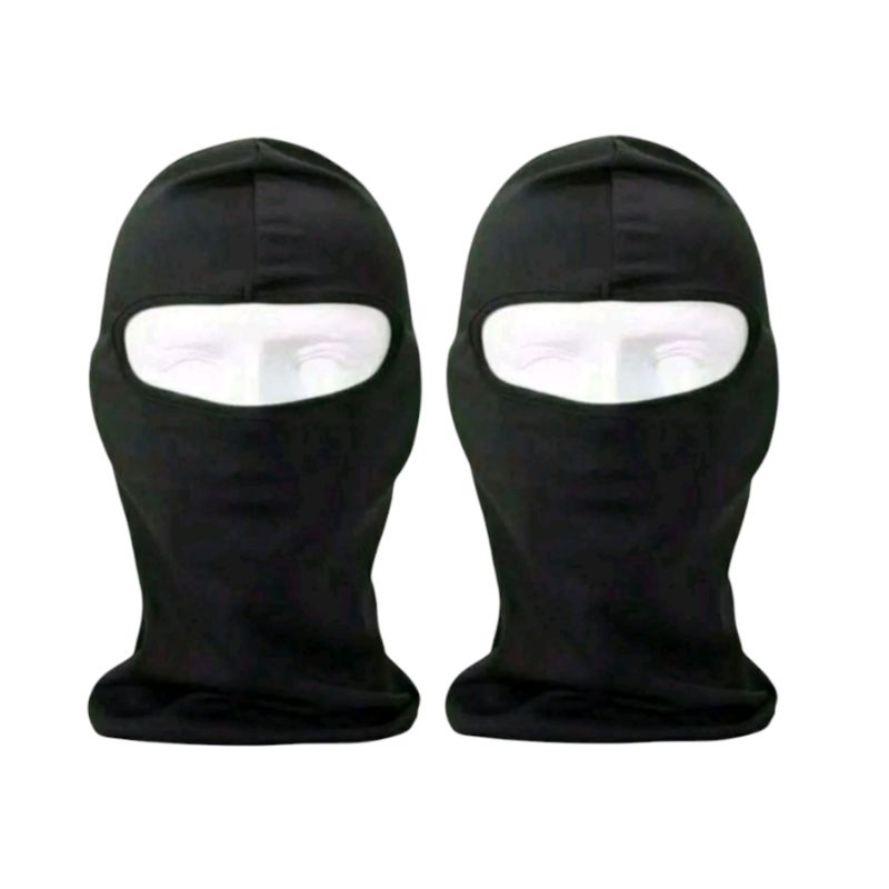 Jual Masker Ninja Hitam Polos Tanpa Busa | Topeng Ninja | Shopee Indonesia