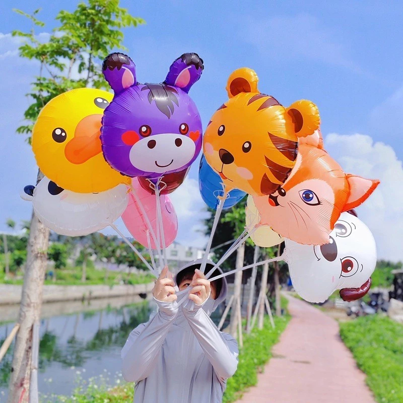 Jual Balon Foil Tongkat Karakter Lucu Cute Ballon Pentungan Tangan ...