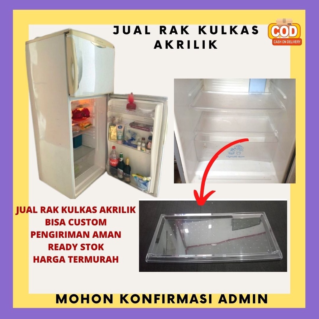 Jual Rak Freezer Kulkas Sanyo Slim Beauty 2 Pintu Custom | Shopee Indonesia