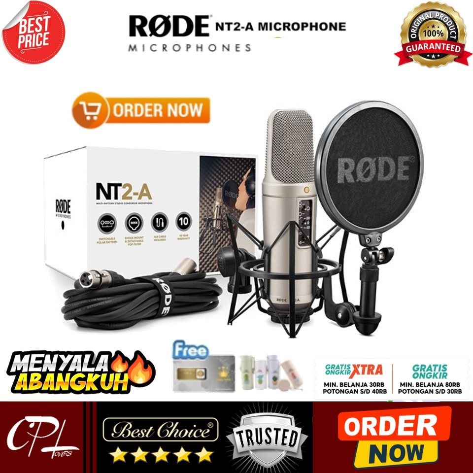 Jual Rode NT2-A / NT2A Studio Multi-Pattern Dual Microphone- Garansi 1 ...