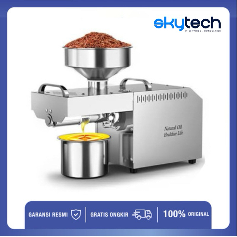 Jual Mesin Press Ekstrasi Minyak Bijian 6 kg/jam. Rata 500Watt Max ...