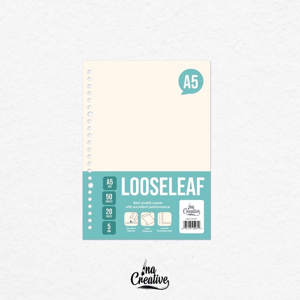 Jual Ina Creative Looseleaf Polos| Isian Binder B5 dan A5 Bookpaper ...
