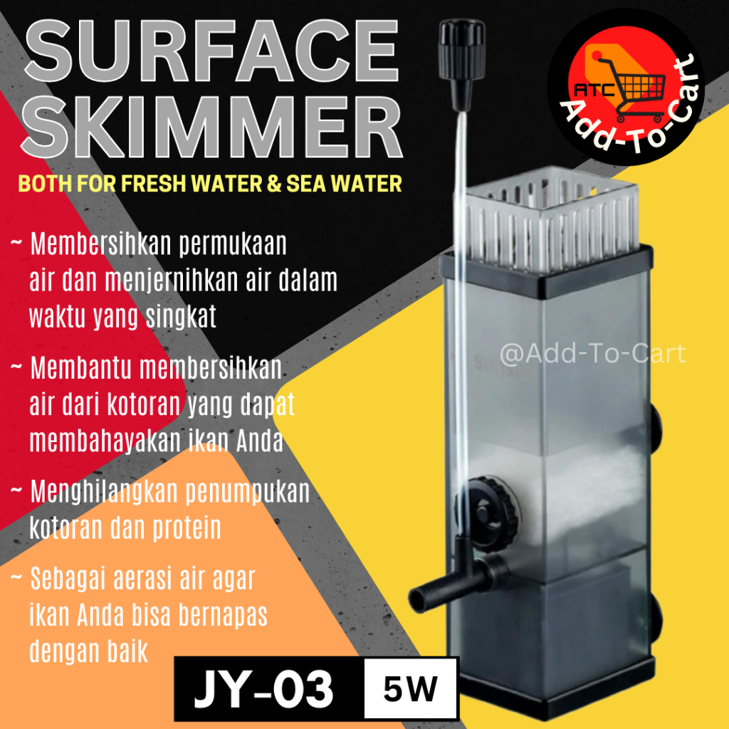 Jual SURFACE SKIMMER AQUARIUM INTERNAL FILTER SKIMER AIR AKUARIUM ...