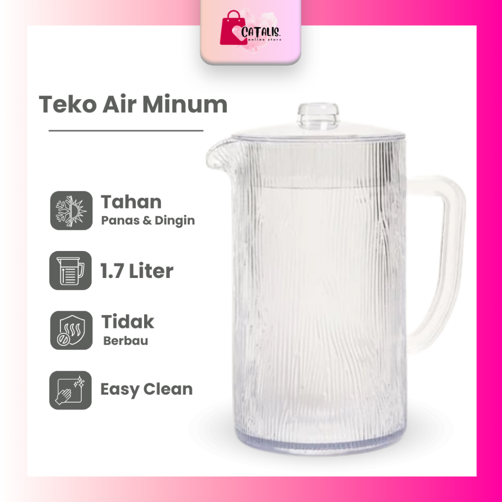 Jual CATALIS Teko Plastik Bening / Teko Kecil / Mini Water Jug Bening ...