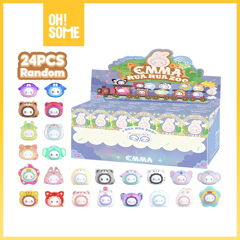 Jual OHSOME EMMA RUA RUA ZOO Series Small Blind Box 24 pcs （Random ...