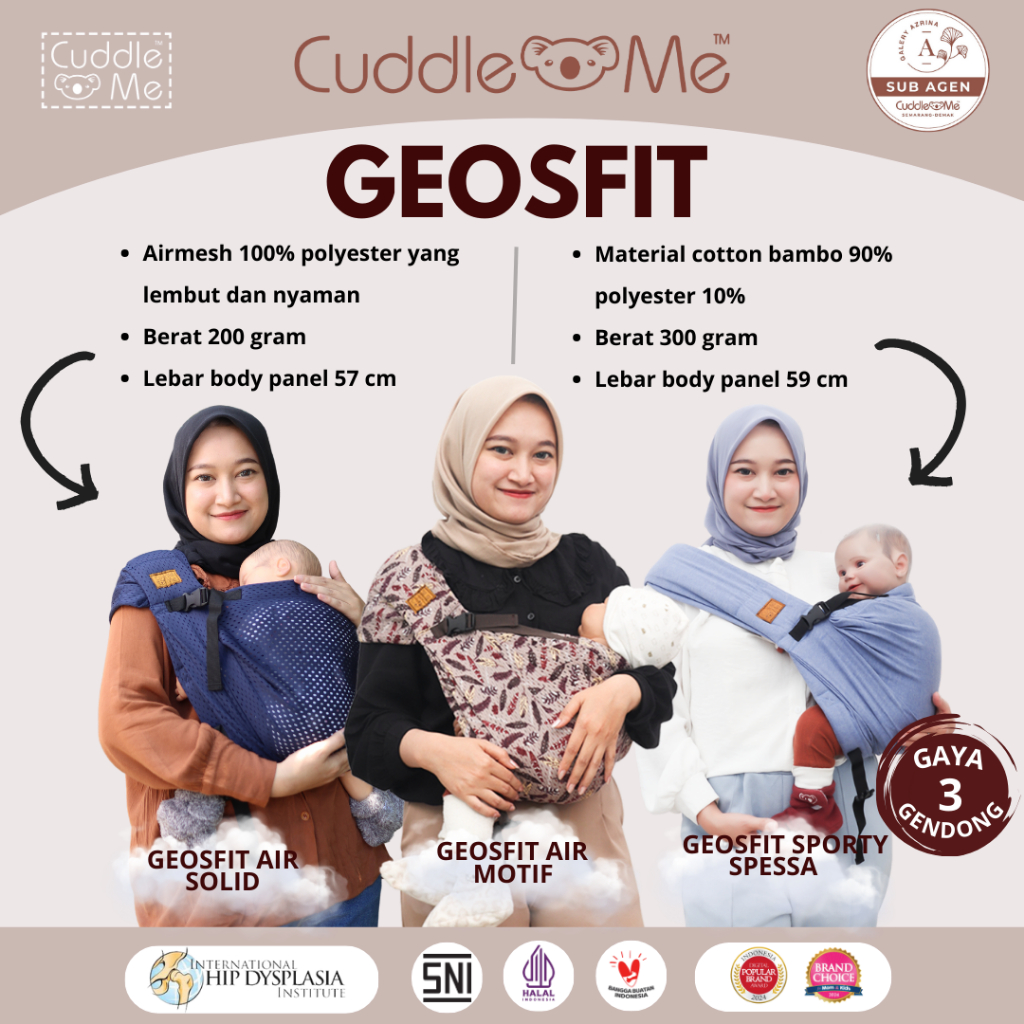 Jual GEOSFIT AIR - GENDONGAN NEWBORN POUCH SLING ERGONOMIS GENDONGAN ...