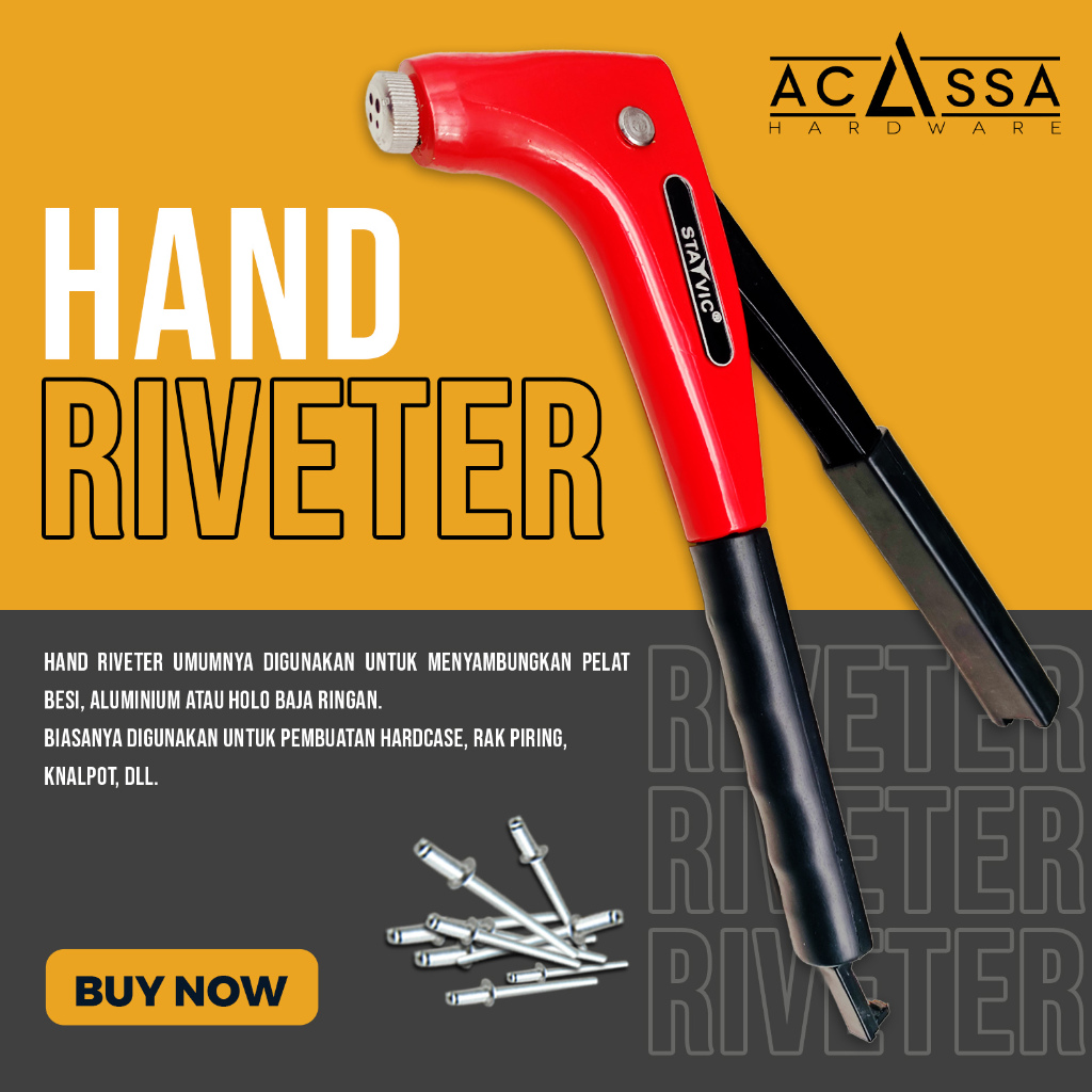 Jual Tang Rivet / tang rifet / Tang Rivet Tangan / hand riveter ...
