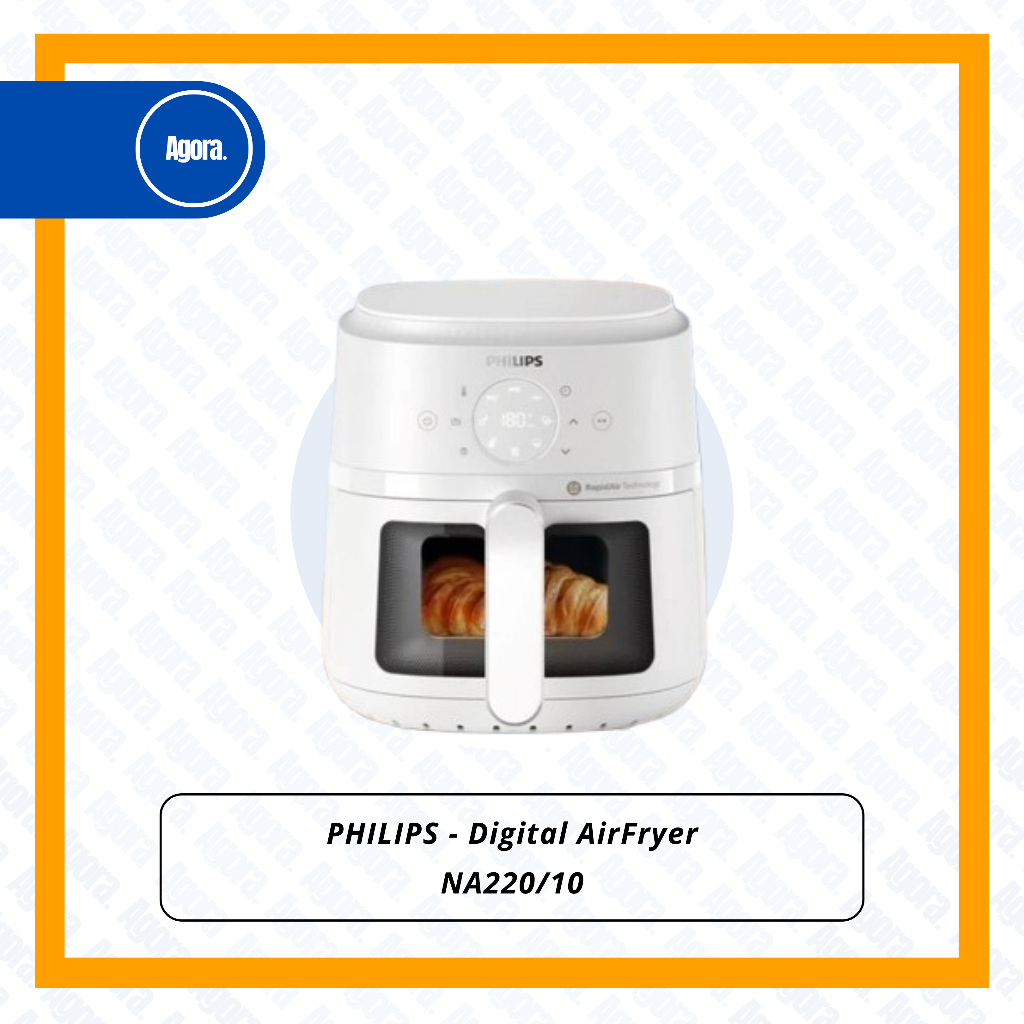 Jual Philips - Digital AirFryer NA220/10 | Low Watt | 800 W | Putih | Shopee Indonesia