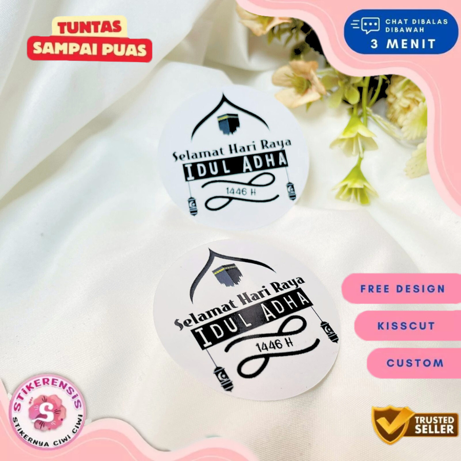 Jual 9-15 Stikerensis Stiker Idul Adha Qurban Sticker Label Lebaran ...