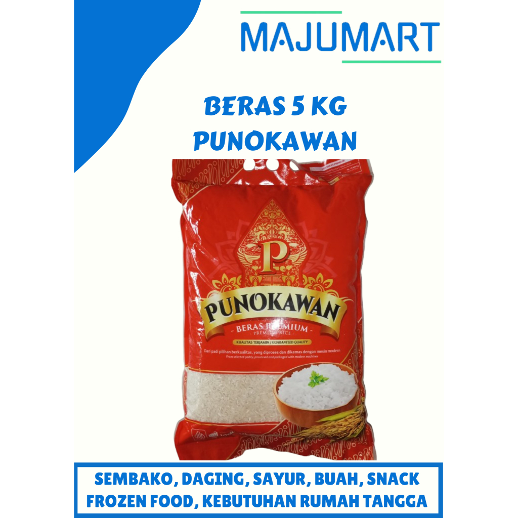 Jual Beras Premium Punokawan 5 kg | Shopee Indonesia