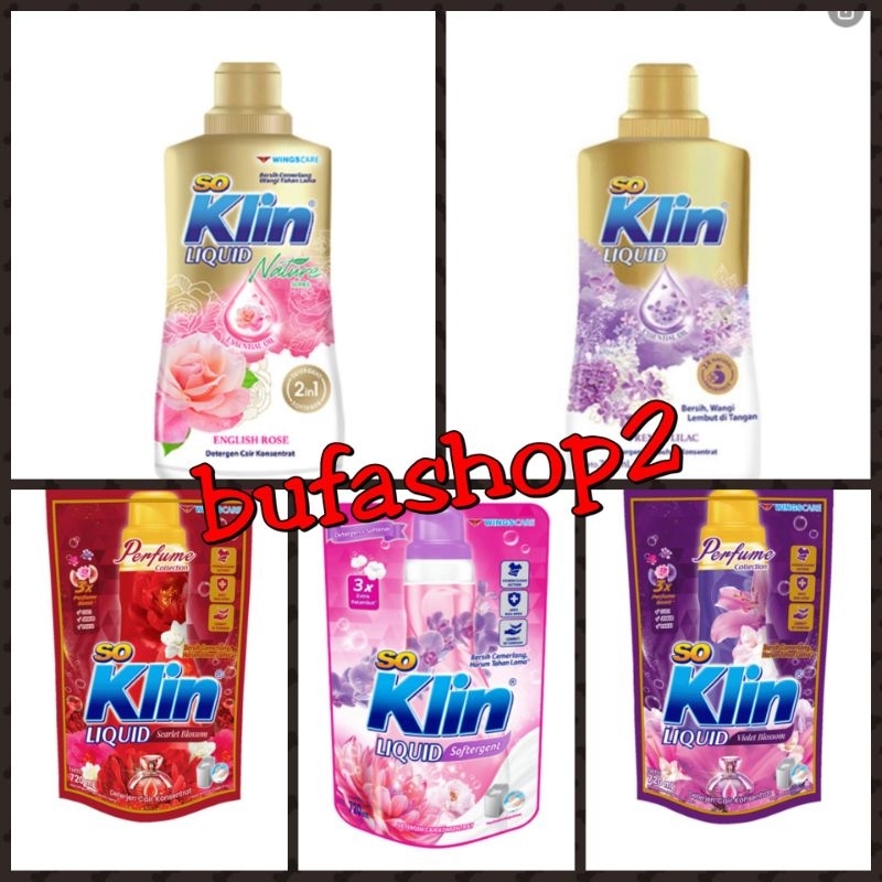 Jual SOKLIN liquid detergen / detergen cair 720 ml | Shopee Indonesia