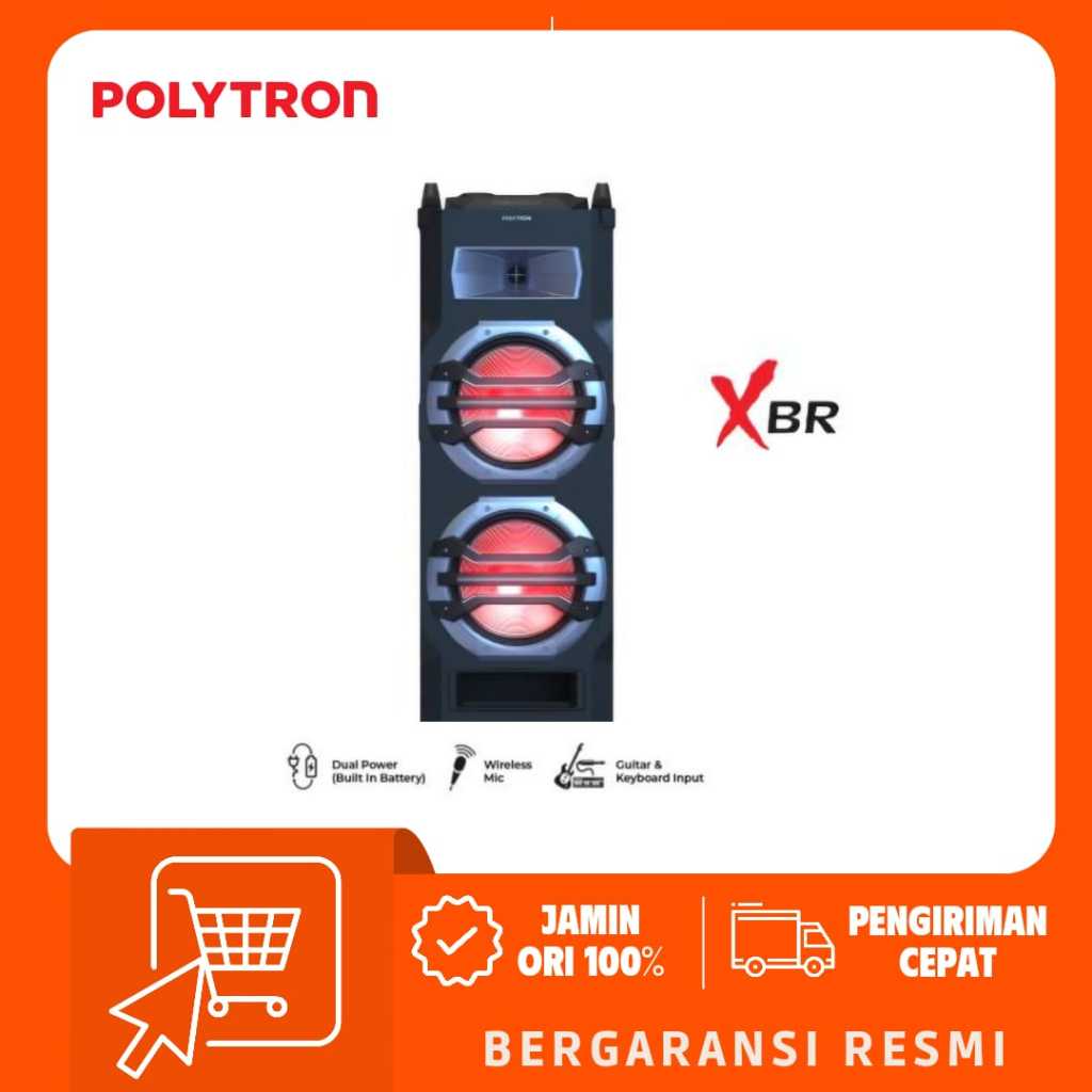 Jual POLYTRON Portable Speaker PTS2K25 / PTS 2K25 Bluetooth + Mic ...
